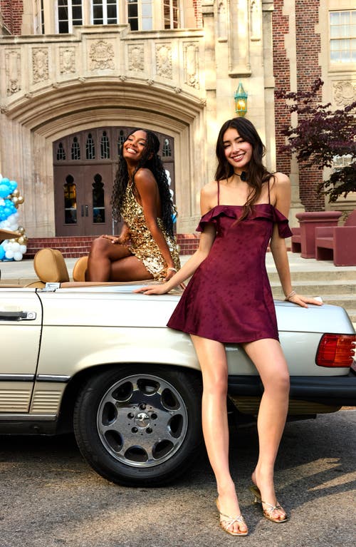 BP. BP Sequin Halter Mini Dress